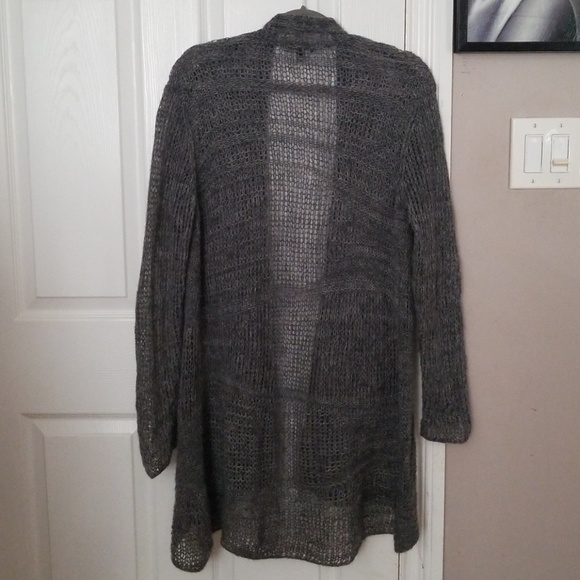 Eileen Fisher | Sweaters | Eileen Fisher Open Front Long Gray Cardigan ...